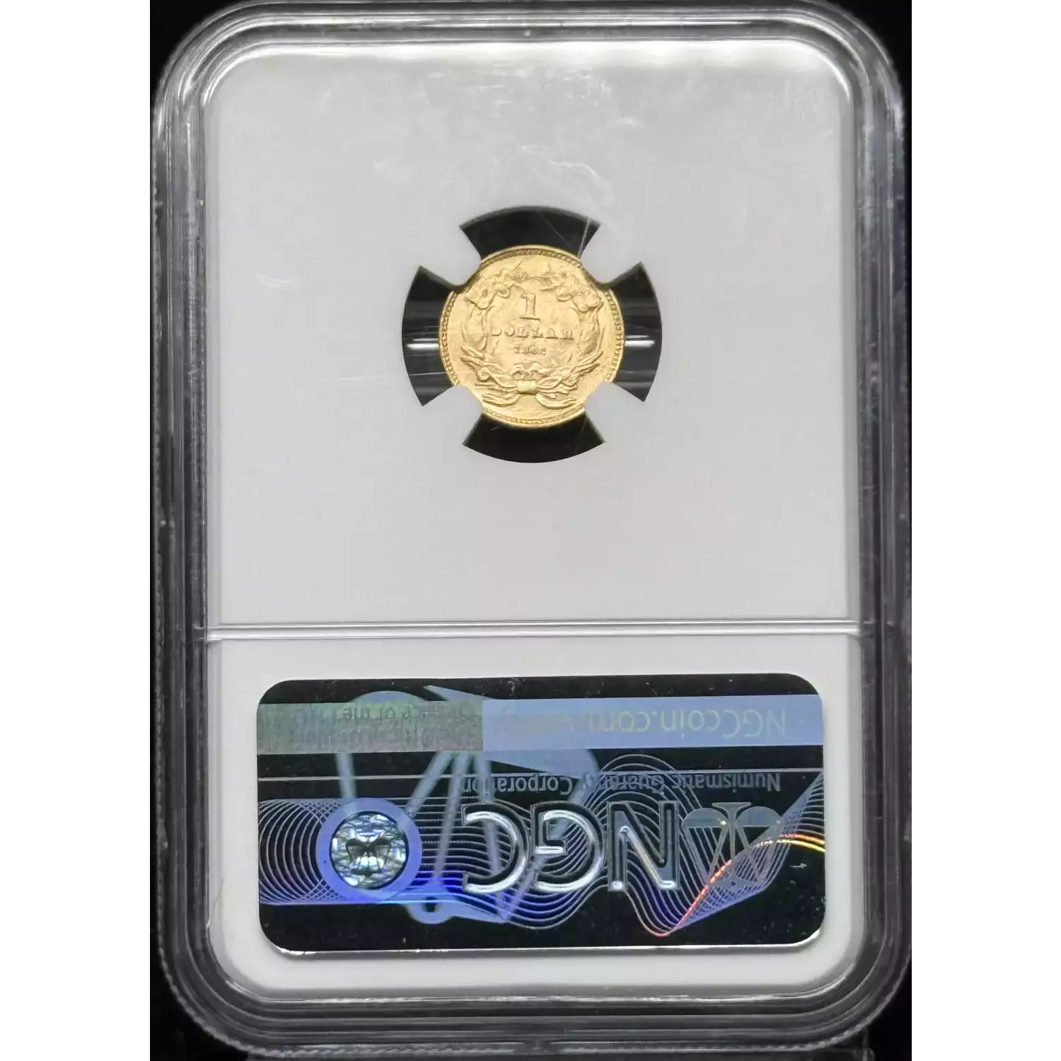 1862 Indian Princess Large Head Gold Dollar NGC MS-62 Great Kentucky Hoard - Allgood Coin