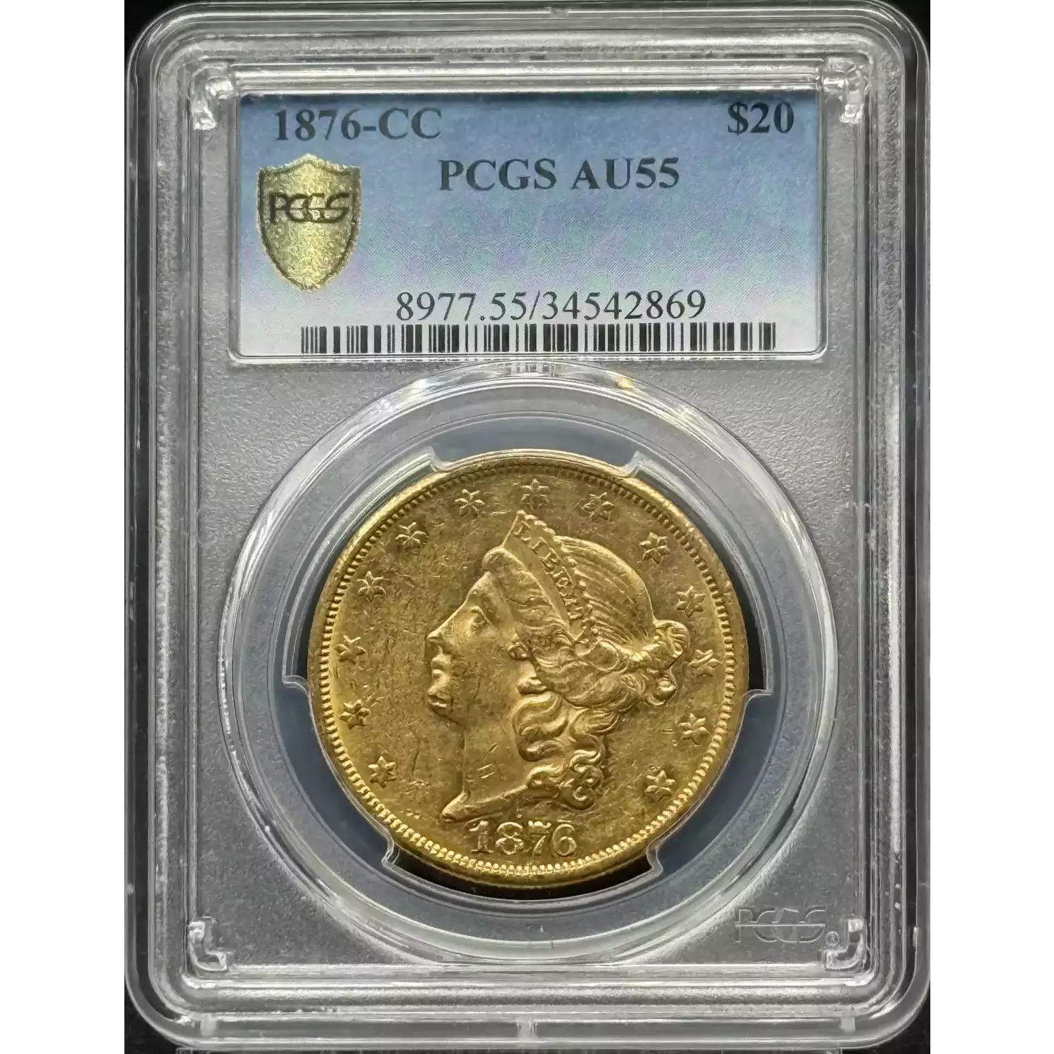 1876-CC Double Eagles Liberty Head PCGS AU-55 - Allgood Coin