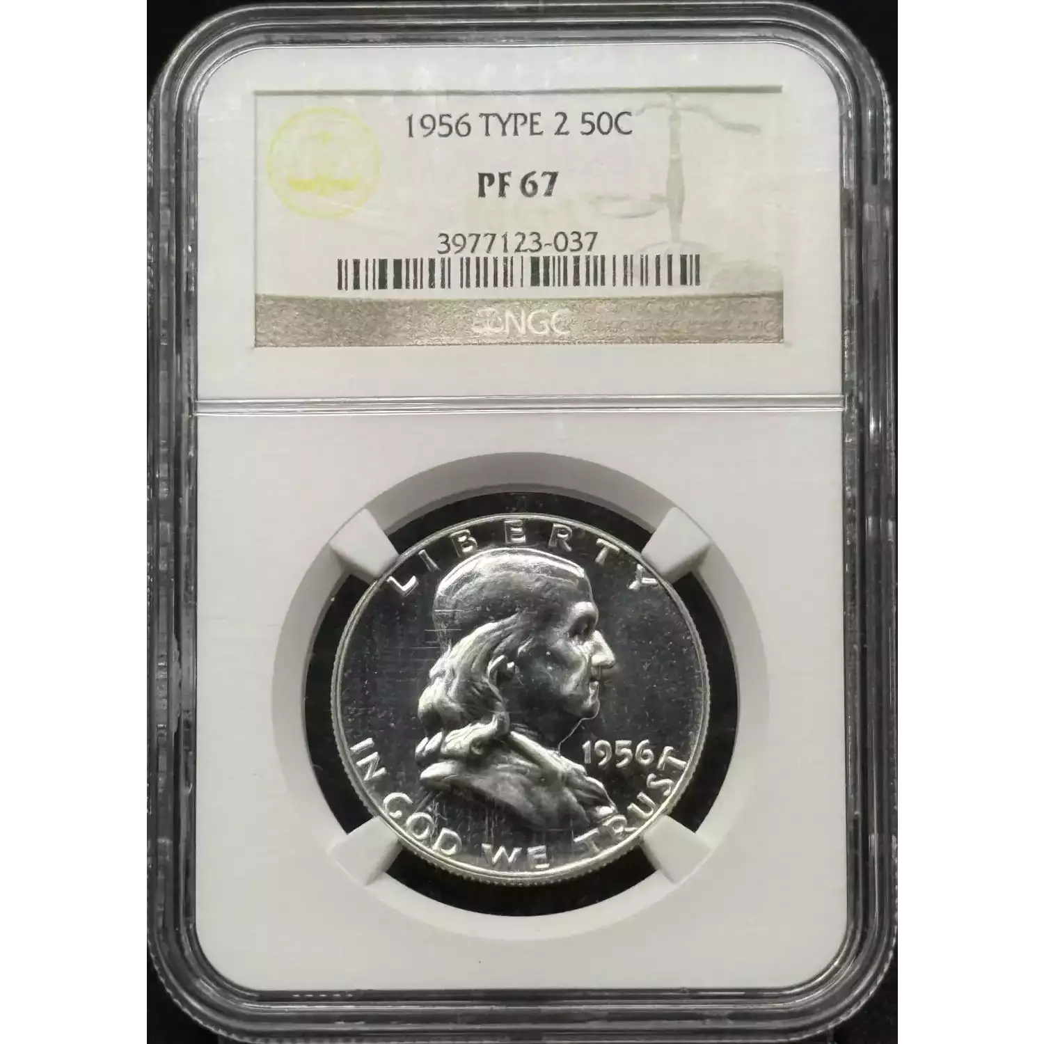 1956 Half Dollars Franklin NGC PF-67 - Allgood Coin